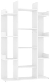 vidaXL Knihovna bílá 86 x 25,5 x 140 cm dřevotříska