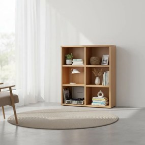 Střední regál Visio 100 x 34 x 113,7 cm, buk