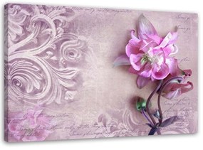Obraz na plátně Růžový květ pozadí Vintage - 100x70 cm