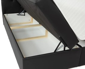 Moderní box spring postel Lipari 180x200, tmavěšedá