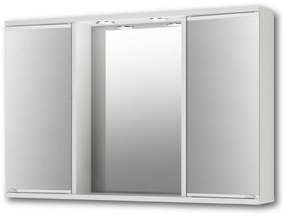 Jokey MDF skříňky KARI Zrcadlová skříňka (galerka) - bílá - š. 90 cm, v. 60,2 cm, hl. 17,3 cm 111312920-0110