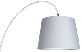 Moderní oblouková lampa s šedým stínidlem - Bend