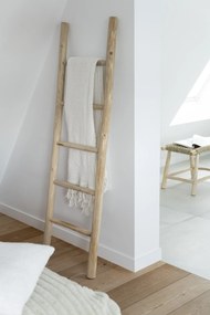 Stojan žebřík z přírodního dřeva teak Ladder – 52*4*158 cm