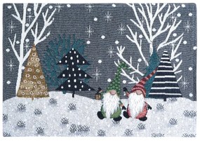 SCANquilt prostírání MOTIV elfi duo bílošedá prostírání cca 30 x 45 cm