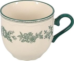 Zelený/slonovinový porcelánový šálek 215 ml Cyril – S|P Collection