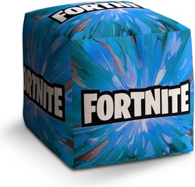 Sablio Taburet Cube FORTNITE modrá - 50x50x50 cm