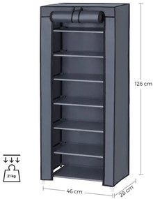 Botník s prachu-odolnou látkou šedý RXJ024G02