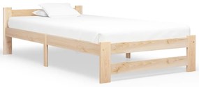 Rám postele masivní borové dřevo 90 x 200 cm,  321991 HangarStore.cz