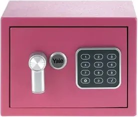 Yale YSV 170 DB2 P růžová / Trezor / Digitální klávesnice / 3,8 l / Oc