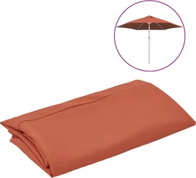 Náhradní potah na zahradní slunečník terakotový 300 cm 313801