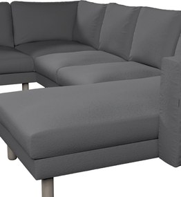 Potah na pohovku IKEA Norsborg rohová, 5-místná se šezlongem barva šedá látka pletený vzor
