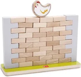 TEDDIES Balanční hra Cihlová zeď / dřevo / 44 ks / v krabici / 3+