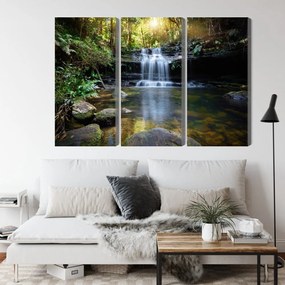 Vícedílný obraz Vodopád V Buši Nedostatek Nedostatek Plátno Canvas 180x120