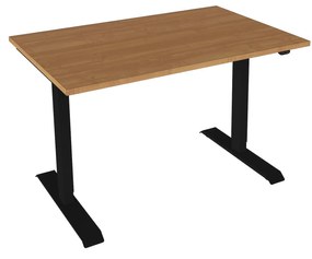 NOBL Dynamic Elektr. nastavitelný polohovací stůl 120x80 Dynamic Dekor stolové desky: olše, Barva podnože: černá