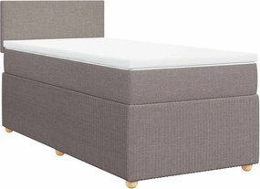 Box spring postel s matrací taupe 100 x 200 cm textil 3287364