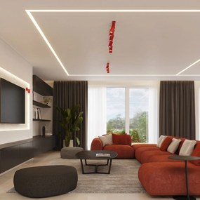 Sollux Lighting Nástěnné svítidlo RING červené