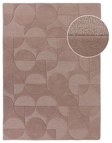 Růžový vlněný koberec Flair Rugs Gigi, 120 x 170 cm