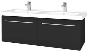 Dřevojas Koupelnová skříň BIG INN SZZ2 125 Varianta: N03 Graphite / Úchytka T04 / N03 Graphite