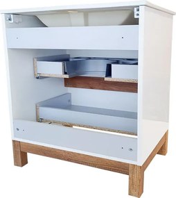 Comodo Koupelnová skříňka s keramickým umyvadlem Spok 80-2Z