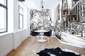 Malvis Tapeta skica New York City Vel. (šířka x výška): 216 x 140 cm