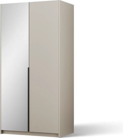 ADRK Šatní skříň ALERA II KB 100, kašmír/madlo černé