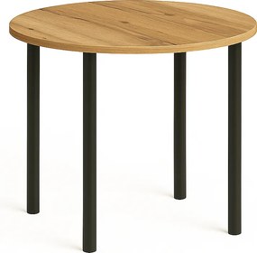 NW Kulatý jídelní stůl SIMARIO 4, 110 cm Barva/ dekor: Černá