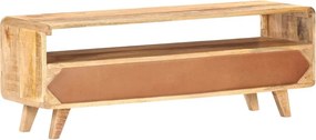 TV stolek 117 x 30 x 41 cm masivní hrubé mangovníkové dřevo 321042
