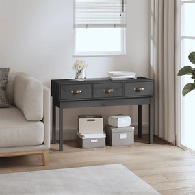 Konzolový stolek šedý 110x40x75 cm masivní borové dřevo - Default Title