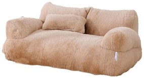 Luxusní pohovka pro kočičky i pejsky s polštářkem Barva: Khaki, Velikost: 65 x 46 x 30 cm