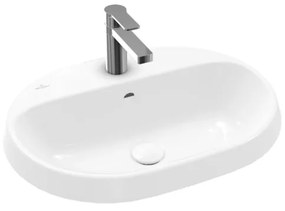 VILLEROY & BOCH Villeroy Boch Architectura - Zápustné umyvadlo, 600x450x170 mm, s přepadem, alpská bílá 5A666001