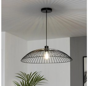 Brilagi - LED Lustr na lanku CERIA WIRE 1xE27/40W/230V pr. 60 cm černá