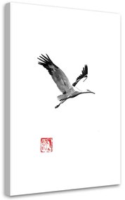 Gario Obraz na plátně Čáp v letu - Péchane Rozměry: 40 x 60 cm