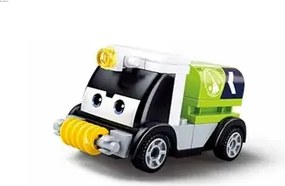 Sluban Power Bricks M38-B1072D Natahovací autíčko s očima Zelená ciste