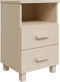 Noční stolky HAMAR 2 ks medově hnědé 40x35x62 cm masivní dřevo 340416