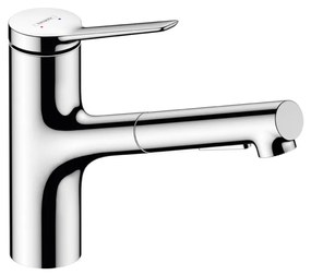 Hansgrohe Zesis M33 - Páková kuchyňská baterie 150, Eco, vytahovací sprška, 2jet, chrom 74810000