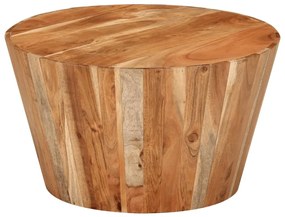 Konferenční stolek Ø 52 x 30 cm masivní akáciové dřevo - Default Title