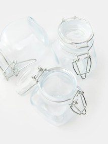 Sinsay - Sada sklenic s uzávěrem na zacvaknutí 3 pack - clear