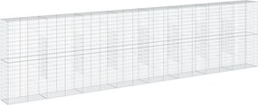 Gabionový koš s víkem 800 x 50 x 200 cm pozinkované železo 3295173