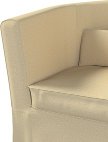 Potah na křeslo IKEA Ektorp Tullsta barva béžová látka lesklé, pletený vzor
