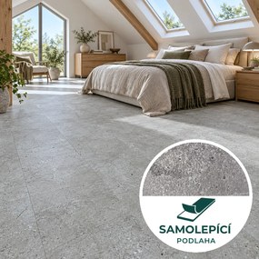 Egibi, Vinylová podlaha samolepící Canadian Design Beton šedý Peel & Stick, 609,6 x 304,8 mm