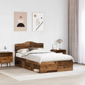 Rám postele Staré dřevo 120 x 200 cm Masivní borové dřevo 3412923
