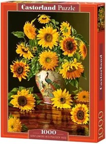 Castorland 103843 Slunečnice ve váze / 1000 dílků / od 9 let