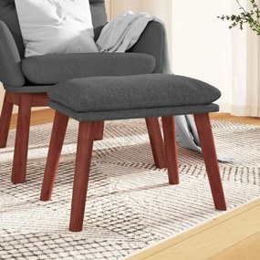 Podnožka tmavě šedá 45 x 29,5 x 35 cm textil 341458