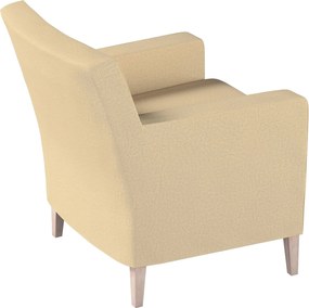 Potah na křeslo IKEA Karlstad barva béžová látka lesklé, pletený vzor