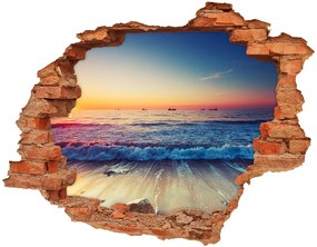 Wallmuralia Nálepka fototapeta 3D Východ slunce moře 90x70 cm