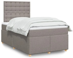 Box spring postel s matrací taupe 120x190 cm textil 3291237