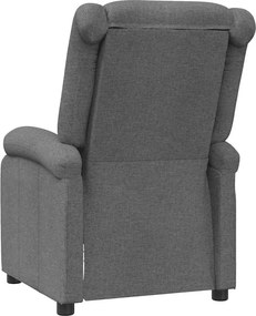 Masážní křeslo tmavě šedé textil 340937