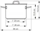 KOLIMAX - české nerezové nádobí KOLIMAX Hrnec PRECISE s poklicí, průměr 26cm, objem 6,5l