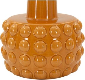 Keramická stolní lampa v hořčicové barvě/bílá s textilním stínidlem (výška 51,5 cm) Gress – Mauro Ferretti