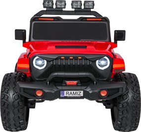 Ramiz Extrémní sportovní vozidlo 4x4 s proměnnou velikostí červené